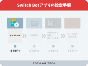 【Switch Botアプリ】インストール〜設定まで画像付きで4STEP徹底解説！